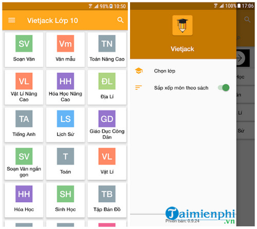 Tải Vietjack, ứng dụng học tập cho Android, iPhone -taimienphi.vn