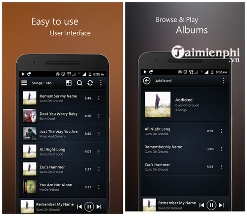Download PowerAudio Pro Music Player cho Android - Ứng dụng nghe nhạc