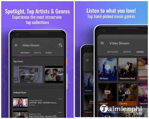 Download Muzi cho Android - Trình phát nhạc trực tuyến mạnh mẽ và tiện
