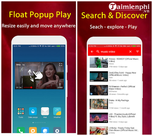 Download Play Tube cho Android - Ứng dụng xem video và nghe nhạc trực