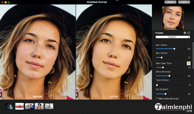 Download WidsMob Portrait 2.2 cho Windows - Chỉnh sửa ảnh chân dung dễ