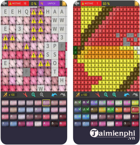 Tải Cross Stitch King, game thêu tranh chữ thập cho Android, iOS -taim