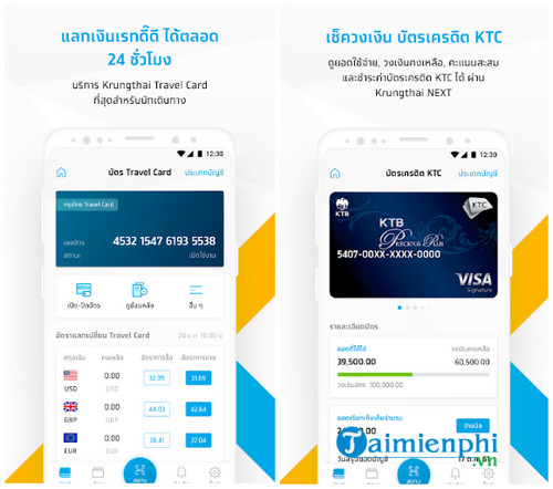 Tải KTB netbank, ứng dụng ngân hàng điện tử Thái Lan trên iPhone, Andr