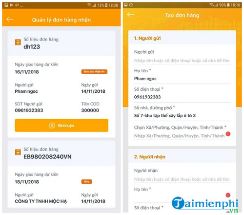 Tải VNPost, ứng dụng giao hàng nhanh cho Android, iPhone -taimienphi.v
