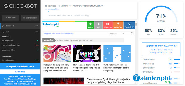 Download Checkbot for Chrome 1.4.1 - Tiện ích miễn phí hỗ trợ tăng cư