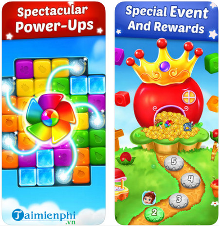 Tải Fruit Cube Blast, game match-3 cho Android, iPhone -taimienphi.vn