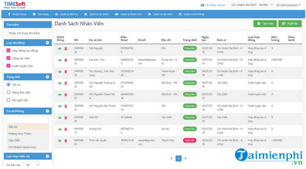 Tải TimeSoft, phần mềm quản lý phòng Gym, Yoga, bể bơi -taimienphi.vn