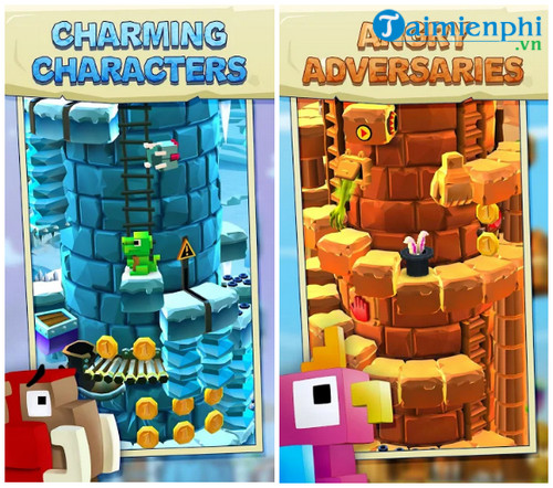 Tải Blocky Castle, game leo tháp cho Android, iPhone -taimienphi.vn