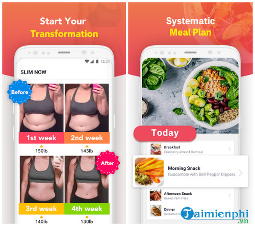 Tải Slim NOW 2019, ứng dụng giảm cân cho Android, iPhone -taimienphi.v