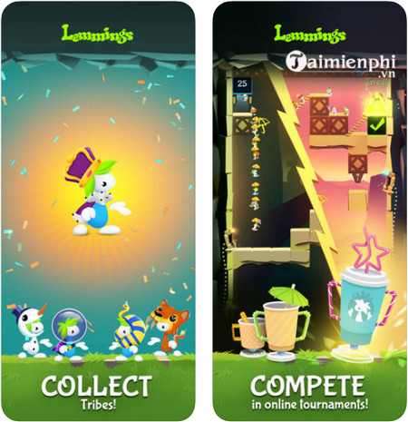 Tải Lemmings, game trí tuệ giải đố cho Android, iPhone -taimienphi.vn