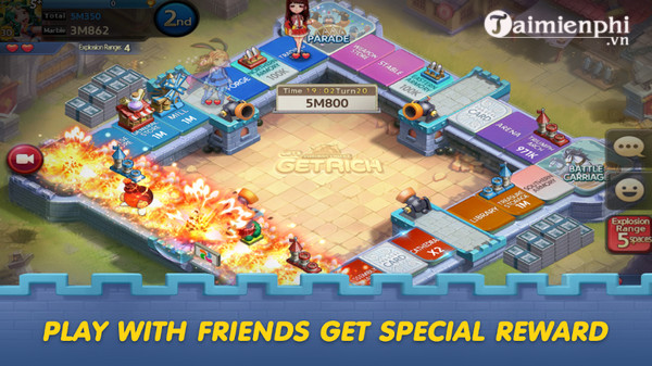 Tải LINE Lets Get Rich, game cờ tỷ phú cho Android, iPhone -taimienphi