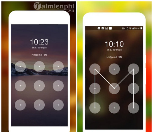 Tải pattern lock screen, ứng dụng màn hình khóa cho Android -taimienph