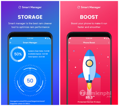 Tải Smart Manager, ứng dụng tăng tốc điện thoại Android -taimienphi.vn