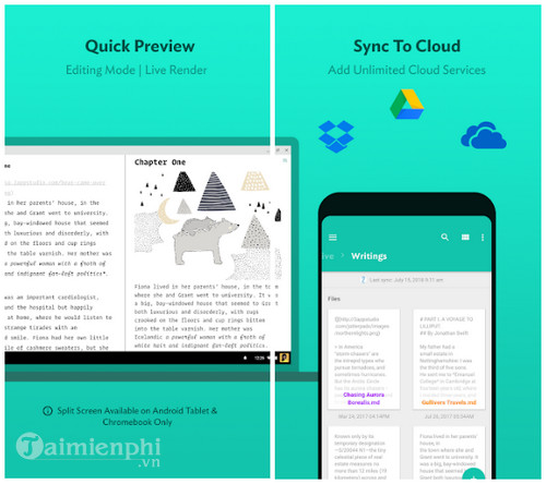 Tải JotterPad, ứng dụng soạn thảo văn bản cho Android -taimienphi.vn