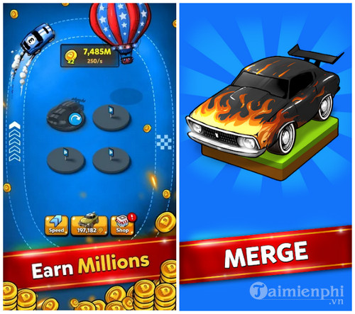 Tải Merge Muscle Car, game hợp nhất xe cho Android -taimienphi.vn