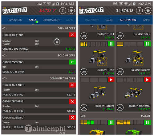 Tải The Factory, game xây dựng nhà máy cho Android -taimienphi.vn
