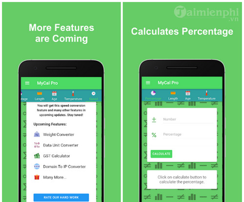 Tải MyCal Pro, ứng dụng chuyển đổi đơn vị cho Android, All in One Calc