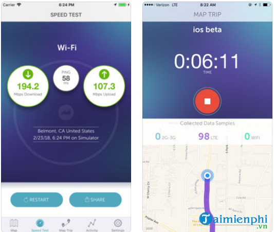 Tải Sensorly, ứng dụng kiểm tra độ phủ sóng mạng cho Android, iPhone