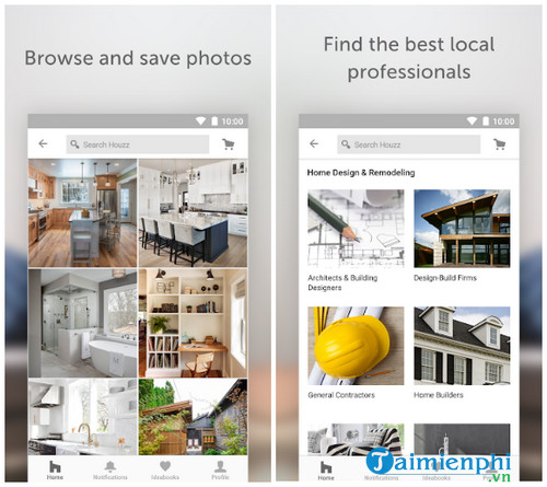 Tải Houzz, ứng dụng trang trí nhà cửa cho Android, iPhone -taimienphi.