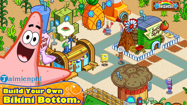Tải SpongeBob Moves In, game xây thành phố cho Android, iPhone -taimie