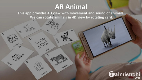 Tải AR Animals, xem ảnh động vật 4D trên Android, iPhone -taimienphi.v