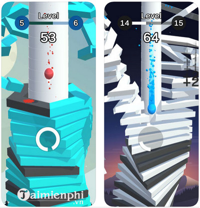 Tải Stack Fall, game hành động cho Android, iPhone -taimienphi.vn