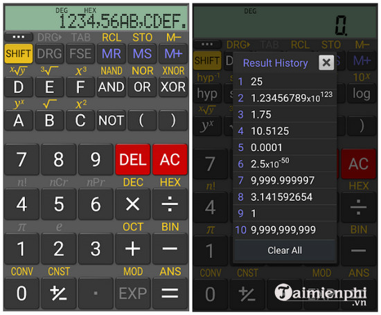 Download RealCalc Scientific Calculator 2.1.0 - Ứng dụng máy tính miễn