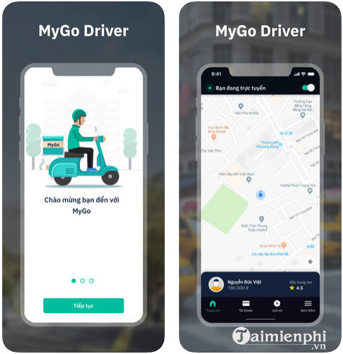 Tải MyGo, ứng dụng gọi xe trên điện thoại Android, iPhone -taimienphi.