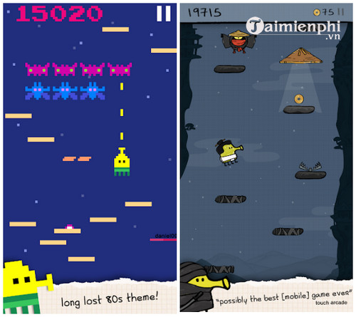 Tải Doodle Jump, game nhảy lên cao trên điện thoại Android, iPhone -ta