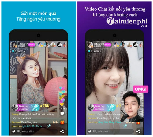 Tải LiveMe, mạng xã hội live video cho Android, iPhone -taimienphi.vn