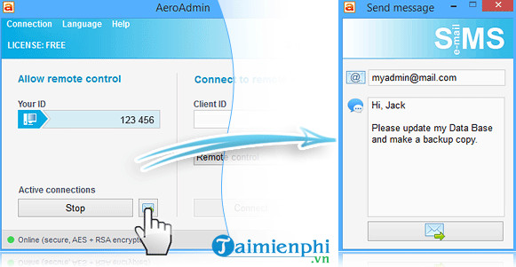 Tải AeroAdmin, phần mềm điều khiển máy tính từ xa -taimienphi.vn