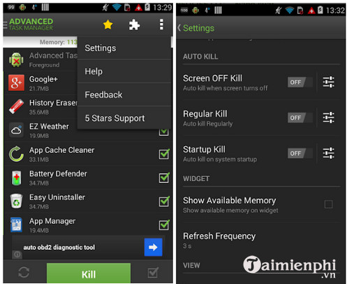 Tải TaskManager, ứng dụng giám sát hệ thống cho Android -taimienphi.vn