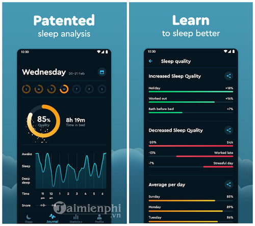 Tải Sleep Cycle, ứng dụng báo thức cho Android,iPhone -taimienphi.vn