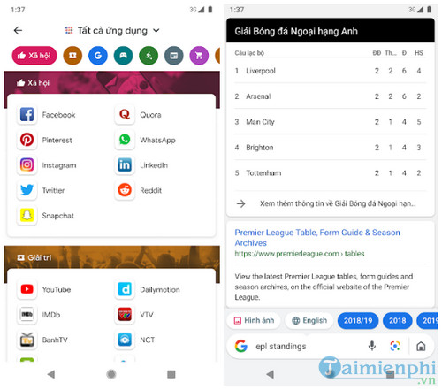 Tải Google Go, ứng dụng tìm kiếm Google trên điện thoại Android -taimi