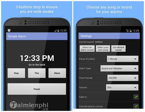 Download Simple Alarm Clock Free Cho Android - Ứng dụng báo thức thông
