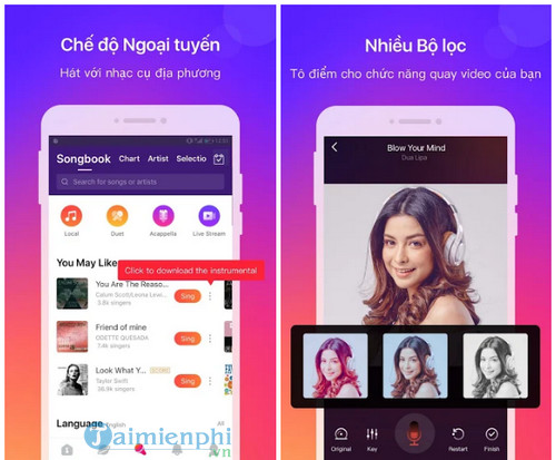 Tải WeSing, ứng dụng hát karaoke cho Android, iPhone -taimienphi.vn