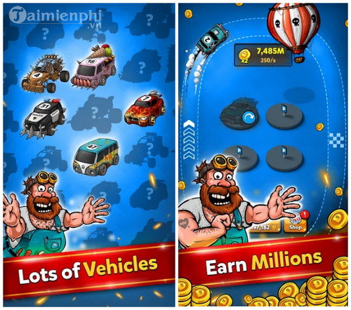 Tải Merge Battle Car Tycoon, game đua xe cho Android -taimienphi.vn