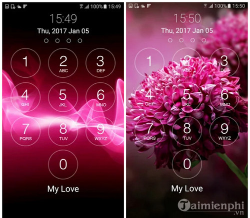 Tải lock screen keypad, ứng dụng khóa màn hình cho Android -taimienphi