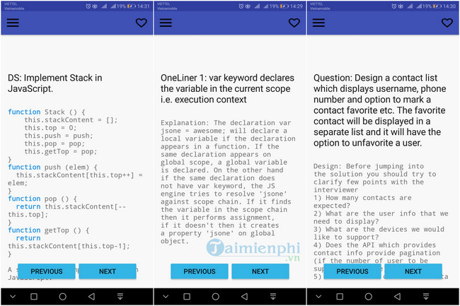 Tải JSOne, ứng dụng học lập trình javascript cho Android -taimienphi.v Tải JSOne, ứng dụng học lập trình javascript cho Android -taimienphi.v