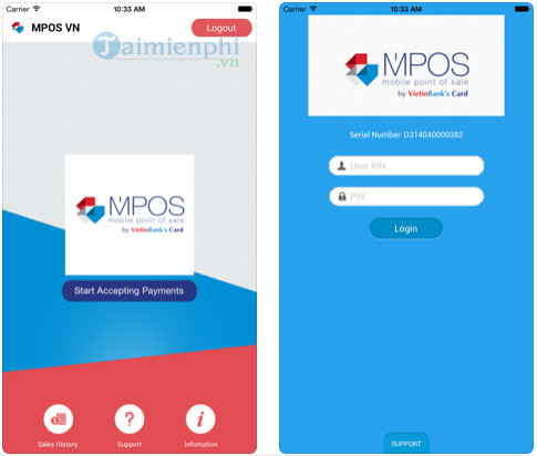 Tải VIETINBANK MPOS cho iOS, giải pháp thanh toán thẻ cho di động -tai
