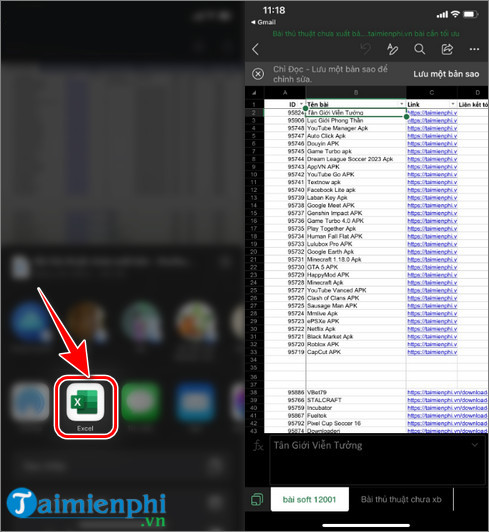 Cách mở file Excel trên iPhone, iPad, Open xls, xlsx Microsoft Excel