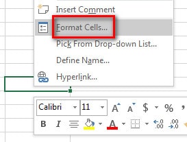 A cell dividing into two in Excel 2013
