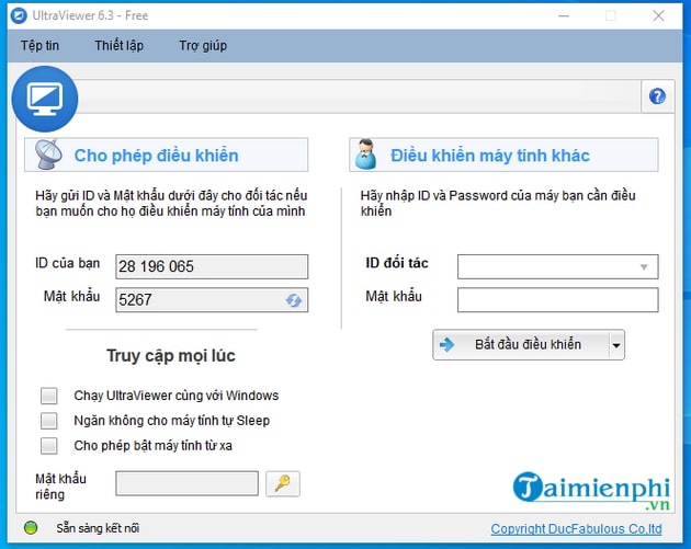 Download UltraViewer - Tải phần mềm UltraViewer điều khiển máy tính từ