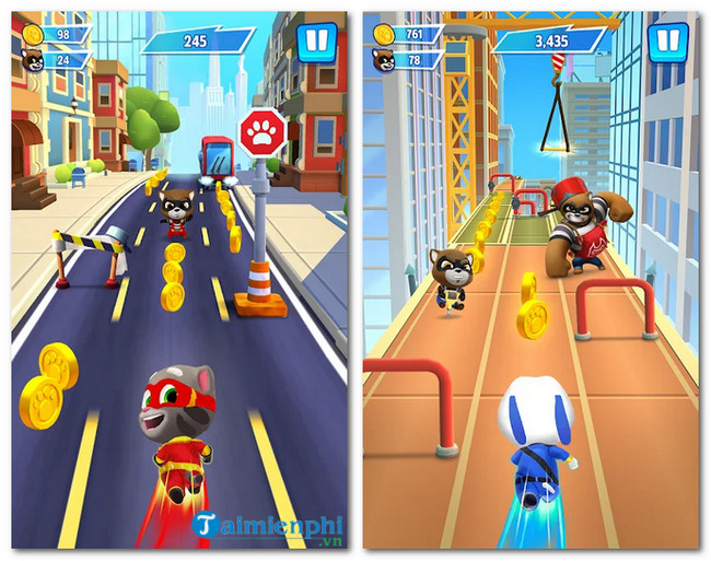 Download Talking Tom Hero Dash - Game chạy bất tận cùng mèo Tôm -taimi