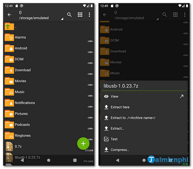 Tải ZArchiver cho Android Ứng dụng nén, giải nén file RAR và ZIP -taim