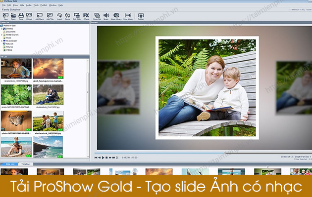 ProShow Gold 9 - Phần mềm tạo video từ hình ảnh, thêm nhạc nền và hiệu