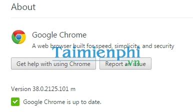 Google Chrome 38.0.2125.101- tải về -taimienphi.vn