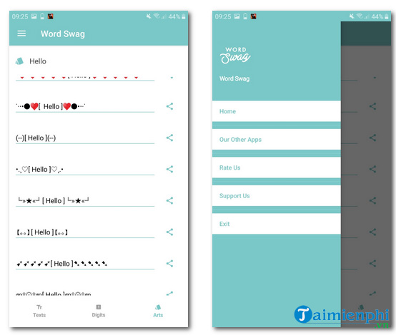 Download Word Swag - Ứng dụng tạo chữ nghệ thuật trên điện thoại Andro