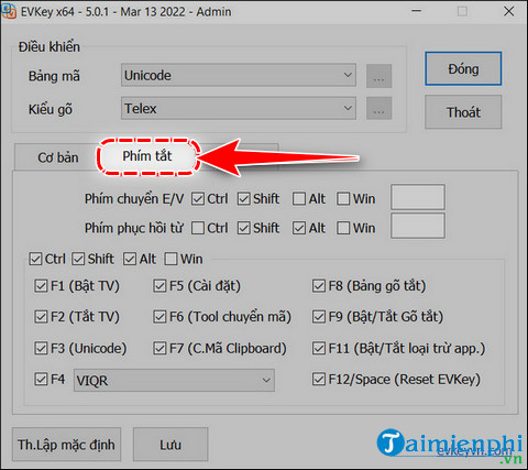 Tải EVKey 64bit và 32bit, Bộ gõ tiếng Việt cho Windows 11/10/7 miễn ph