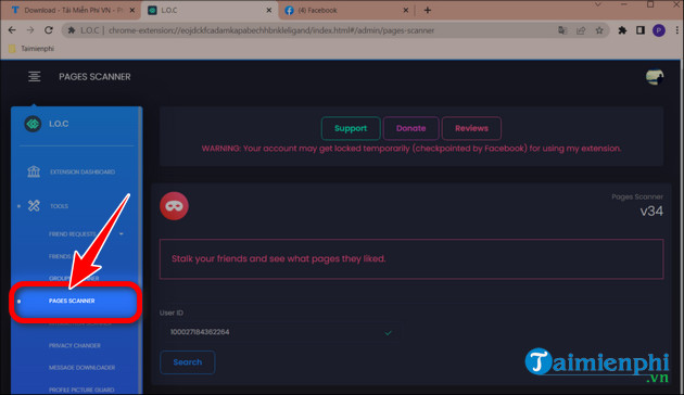 Tải Multiple Tools for Facebook, L.O.C, tải tin nhắn, bảo vệ Avatar FB